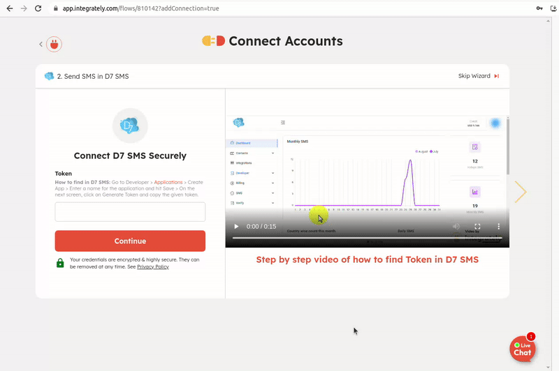 Automate your workflow by Integrately SMS Integration |D7 Networks